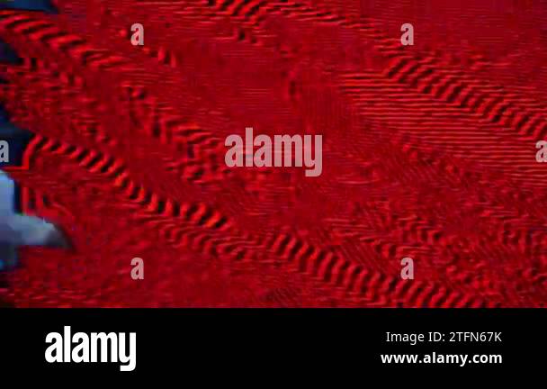 Vintage switch on, turn off television. Analog Static Noise texture ...