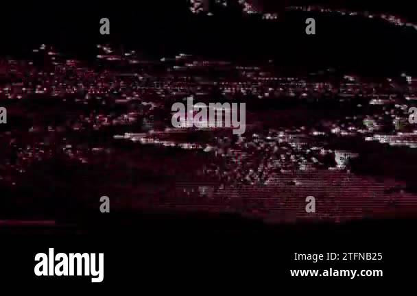 Vintage switch on, turn off television. Analog Static Noise texture ...