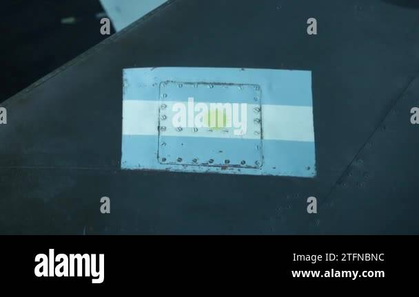 Fuselage Side and Argentine Insignia on a Historic Jet Fighter ...
