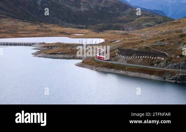 Berninapass, Switzerland - September 29, 2021: Bernina Express ...