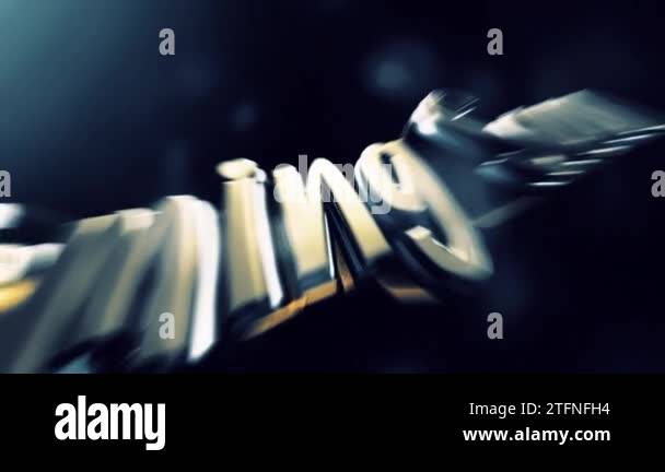 Coming Soon 3D Cinematic Title Trailer animation opening intro text ...