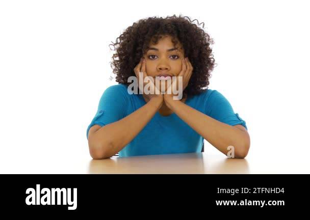 Bored woman sitting table Stock Videos & Footage - HD and 4K Video ...