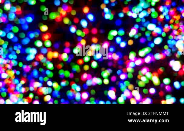 RGB Colour Changing Christmas Lights Bokeh Composite with Glint EffectA ...