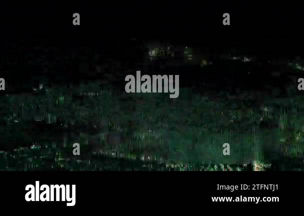 Vintage switch on, turn off television. Analog Static Noise texture ...