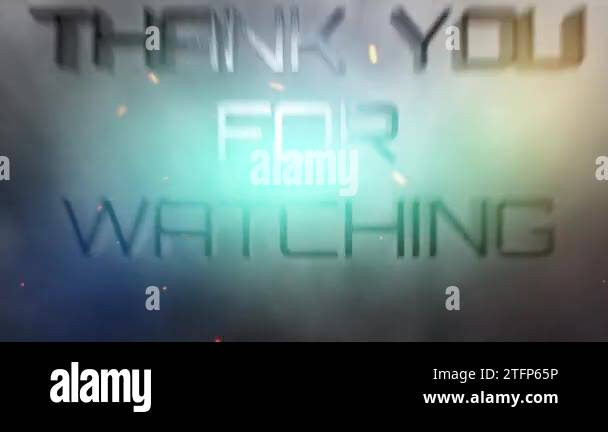 Thank you for Watching word Cinematic Greeting Title Background Concept ...