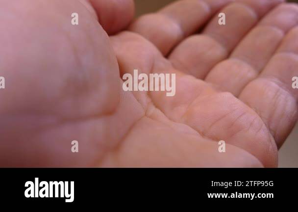 Gel pouring on hand palm Stock Video Footage - Alamy