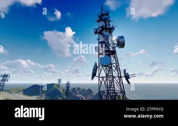 Reception tower wireless signal Stock Videos & Footage - HD and 4K Video Clips - Alamy