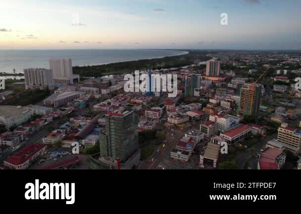 The Landmark and Tourist Attraction areas of the of Miri City, with its ...