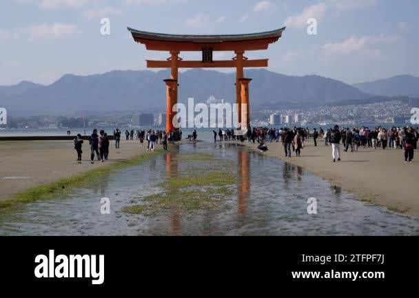 The famous floating tori gate miyajima Stock Videos & Footage - HD and ...