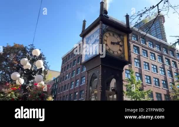 Steam clocks in Vancouver Gastown Steam Clock The camera is slowly ...