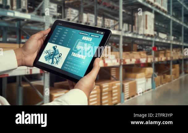 Warehouse management deft software in computer for real time monitoring ...