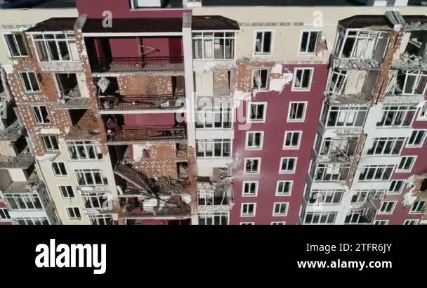 Destroyed residential modern house after Stock Videos & Footage - HD ...