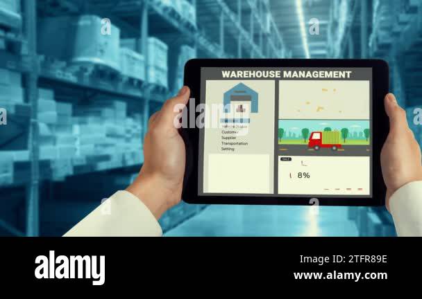 Warehouse management deft software in computer for real time monitoring ...