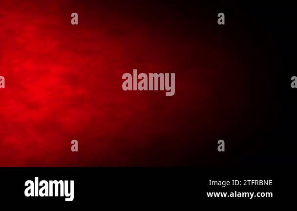 Soft fog, smog, smoke, red cloud flow on the left side on dark backdrop. 4K 3D seamless looping ...