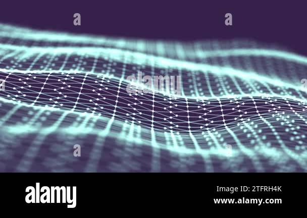 Big data artificial intelligence blue background seamless Loop ...