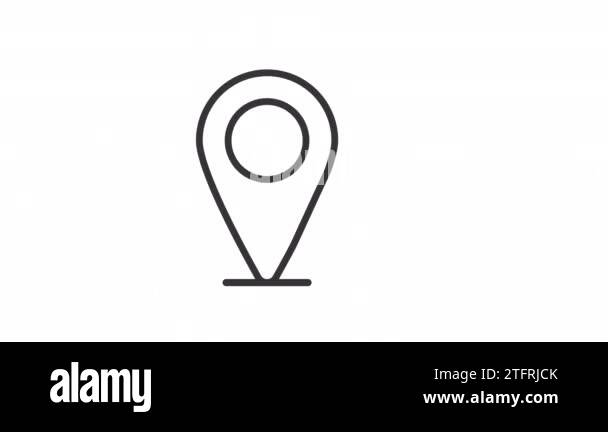 Animated local marketing linear icon. Business strategy. Promotional ...