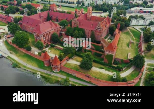 Malbork on the Nogat river the largest medieval brick castle from the ...