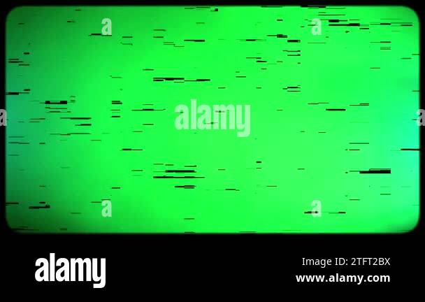 Glitch Chromakey. Old kinescope effect. Digital pixel noise glitch ...