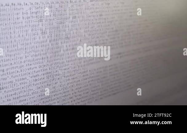 Programmer Views The Html Code Of The Page On A Screen Of A Computer Monitor Code Scrolling