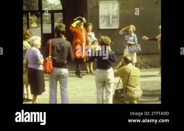 COPENHAGEN, DENMARK JUNE 1975: People with Danish military in 70's ...