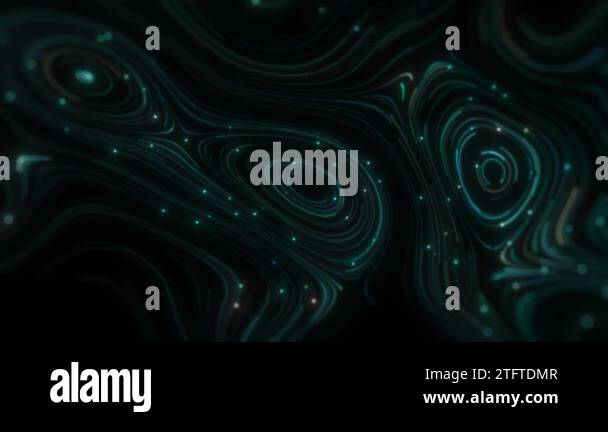 Abstract Digital Web Network And Flowing Data Lines/ 4k animation of an ...