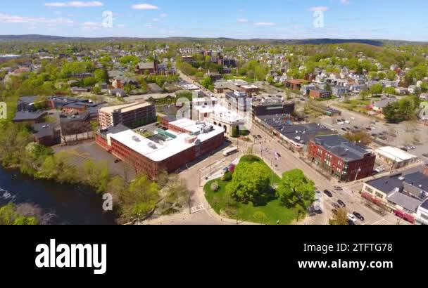 Watertown main street aerial view Stock Videos & Footage - HD and 4K ...
