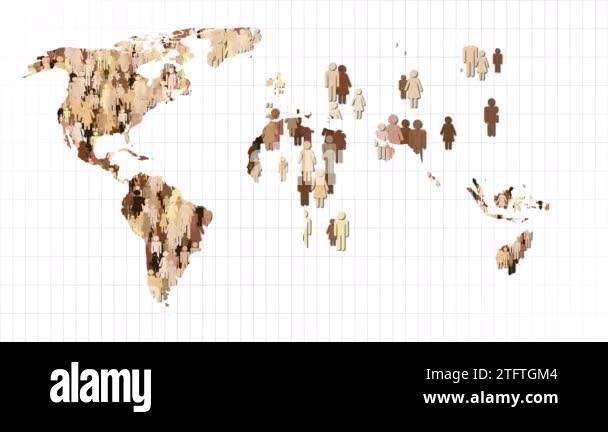 World population rising. Overpopulation rate. Birth rate growth.World ...
