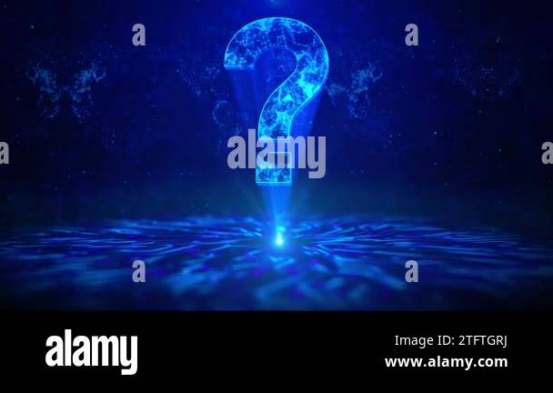 Question Mark Text with HUD Rotation Digital Technology interface Sci ... Question Mark Text with HUD Rotation Digital Technology interface Sci ...