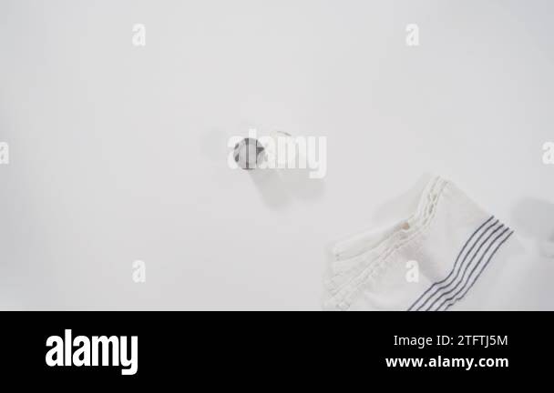 Process of cooking Cinnabon rolls. Ingredients on a white kitchen ...