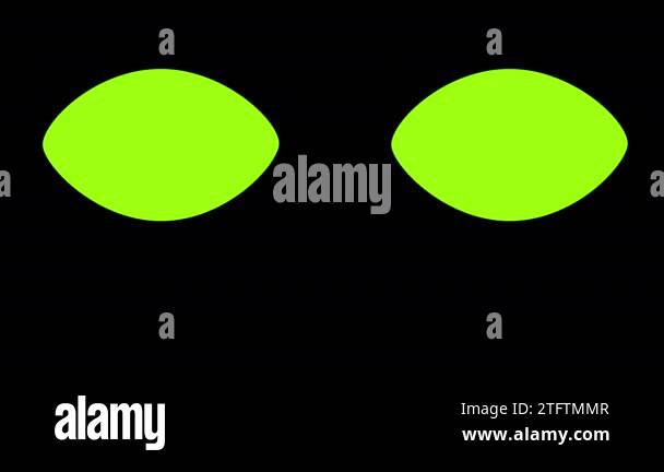 Animation of the transition with blinking of the eyes. Displacement of ...