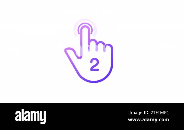 Animated double touch gradient icon. Gesture with touchscreen ... Animated double touch gradient icon. Gesture with touchscreen ...