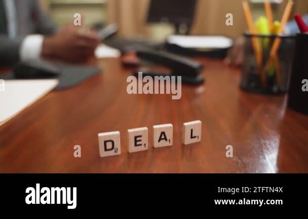 African american businessman making a business deal, handshake symbol ...