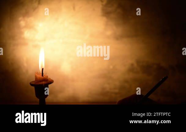 Writing desk candle light Stock Videos & Footage - HD and 4K Video ...