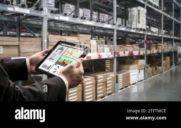 Warehouse management deft software in computer for real time monitoring ...