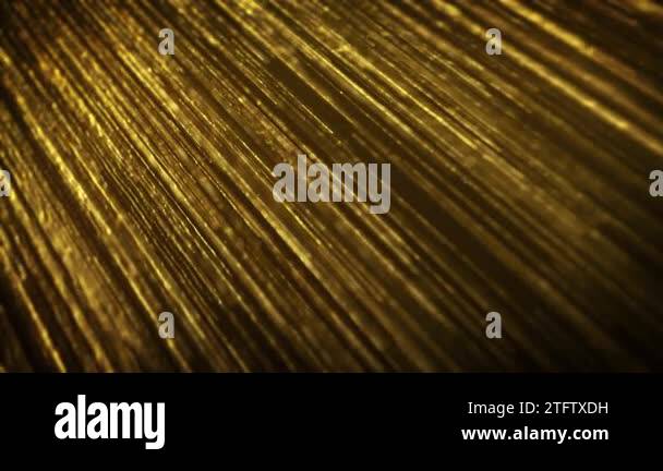 Abstract Gold Filaments Bursting Background/ 4k animation of an ...