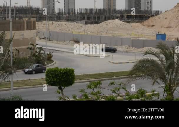 Giza, Egypt, May 13 2022: moving vehicles and cars on the streets of ...
