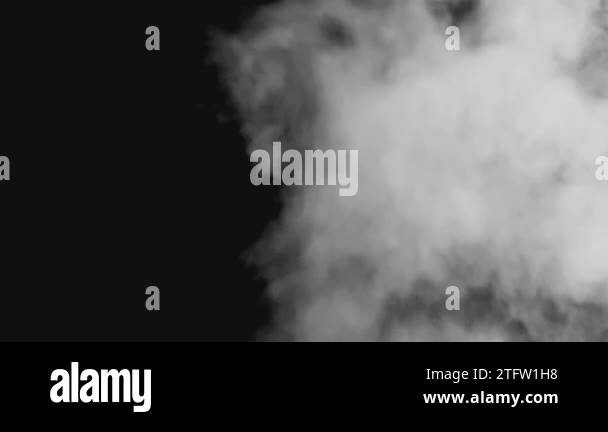 Smoke with Alpha channel. Realistic smoke or vapor clouds rise up on a ...