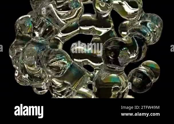 Abstract artistic surreal object based on metabolic spheres in the ...