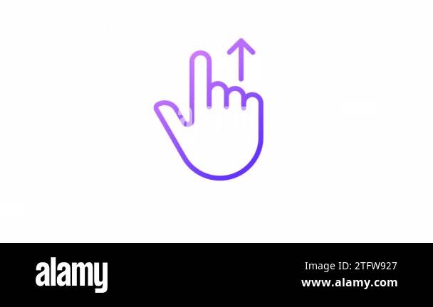 Animated move upwards gradient icon. Swipe up. Touchscreen controlling ... Animated move upwards gradient icon. Swipe up. Touchscreen controlling ...