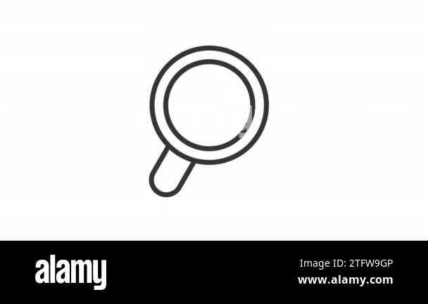 Animated market research linear icon. Marketing survey and monitoring ...