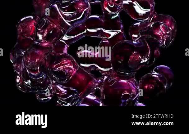 Abstract artistic surreal object based on metabolic spheres in the ...