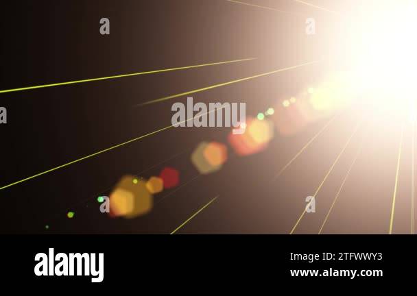 Optical lens flare effect, 4K resolution, Very high quality and ...