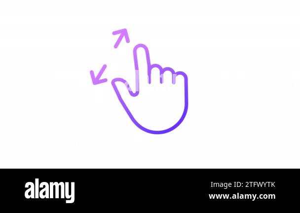 Animated zoom in touch gradient icon. Enlargement. Magnify image ... Animated zoom in touch gradient icon. Enlargement. Magnify image ...