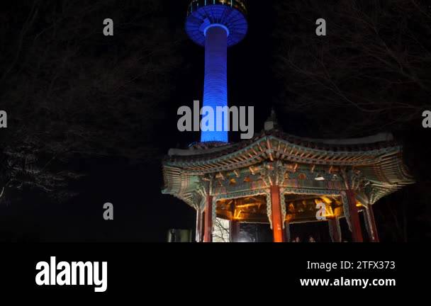 Korea night n seoul tower Stock Videos & Footage - HD and 4K Video ...