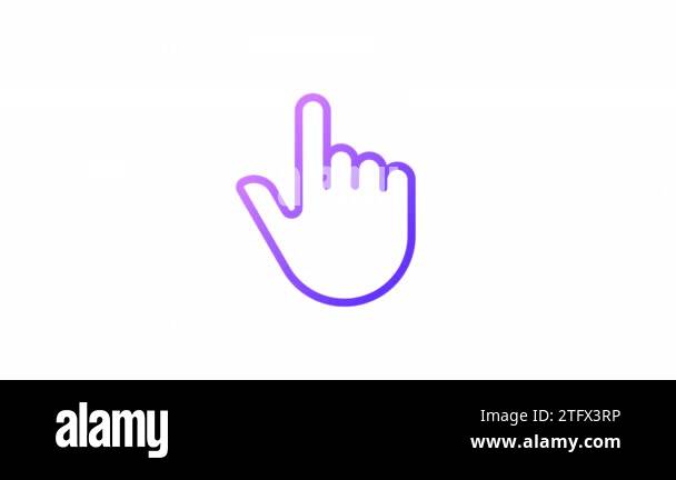 Animated finger touch gradient icon. Touchscreen control gesture ... Animated finger touch gradient icon. Touchscreen control gesture ...