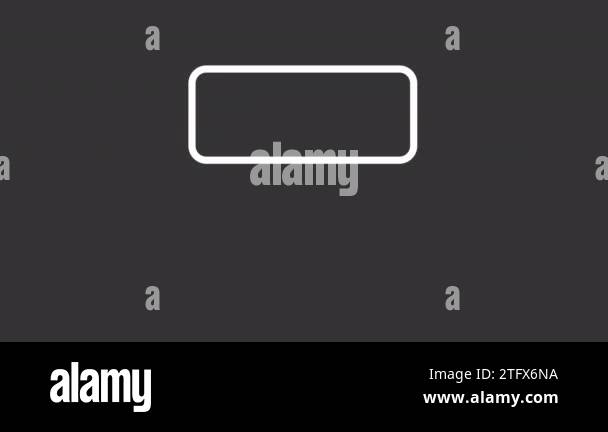 Animated search box white line icon. Find information. Information ...