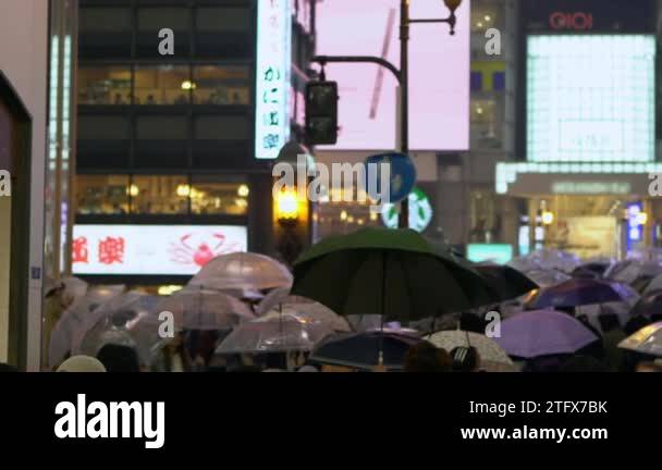 Osaka, Japan-14 April, 2019: Slowmotion of tourist people walking under ...