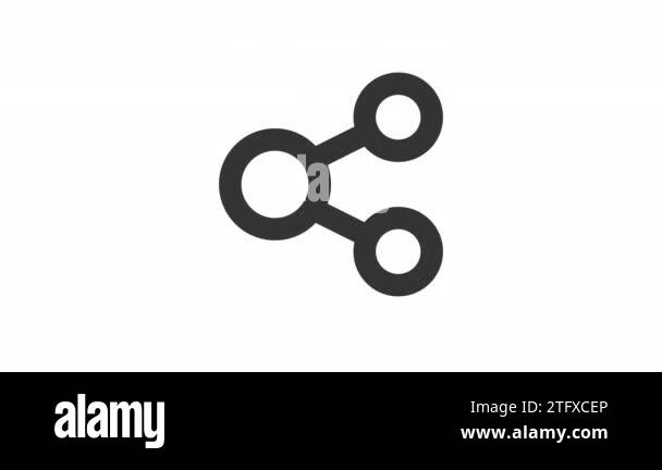 Animated share line ui icon. Button for website. Spreading dot ... Animated share line ui icon. Button for website. Spreading dot ...