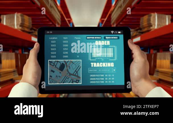 Warehouse management deft software in computer for real time monitoring ...