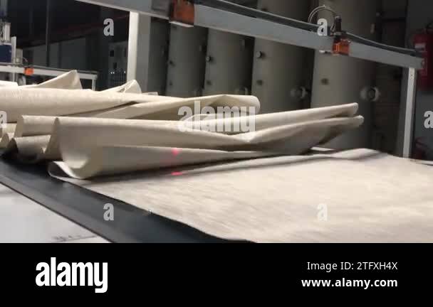 wallpaper factory. The process of creating wallpaper. Automated ...